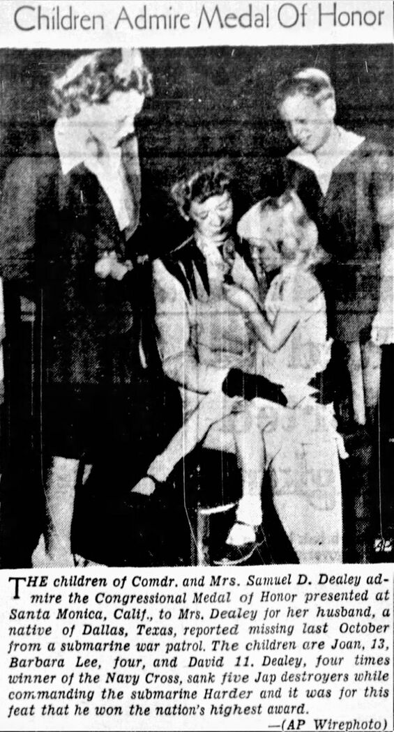 VMH: SAMUEL D. DEALEY, CDR, USN